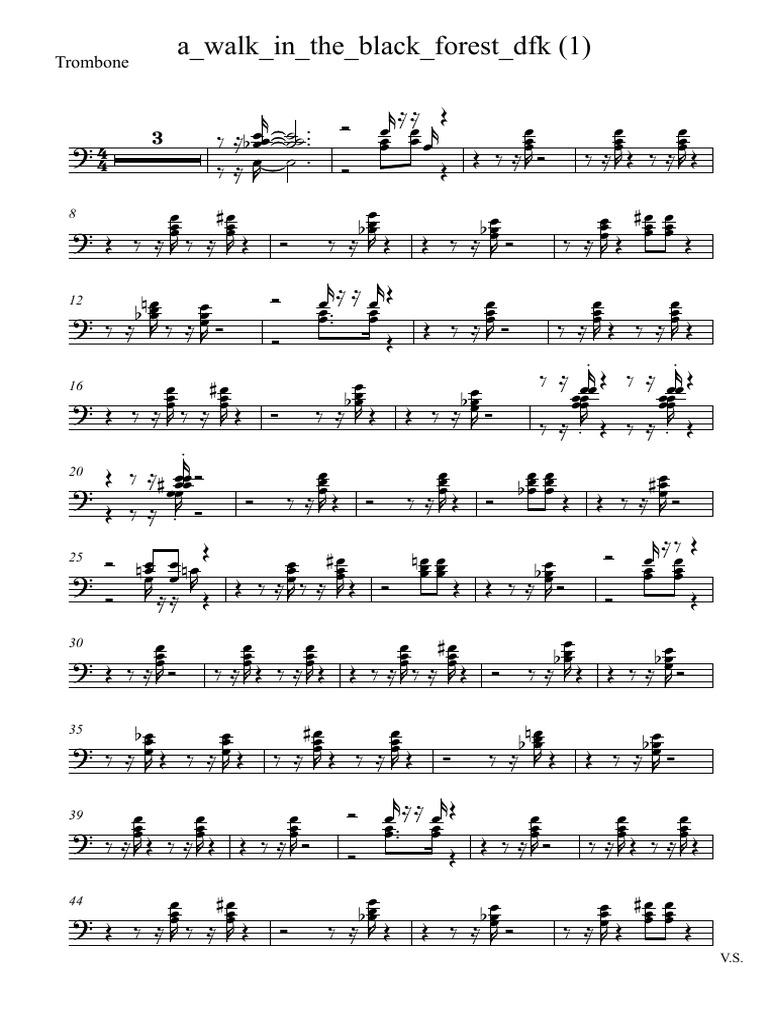A - Walk - in - The - Black - Forest - DFK (1) - Trombone | PDF
