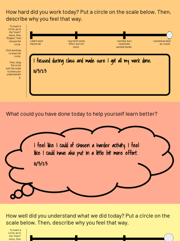 Exit Ticket Slides - Charitha W8 | PDF