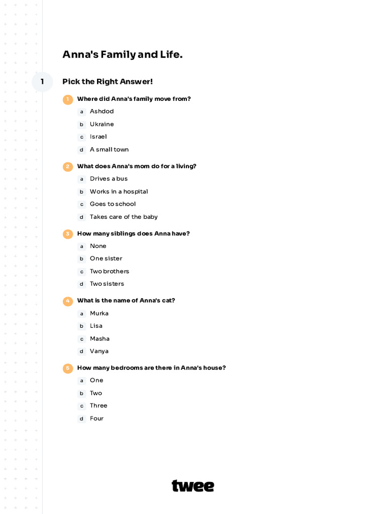 Lesson Plan For The A1 Level Topic/Vocabulary Family | PDF