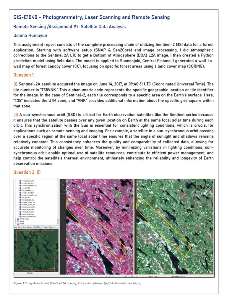 Canopy Cover - Remote Sensing | PDF