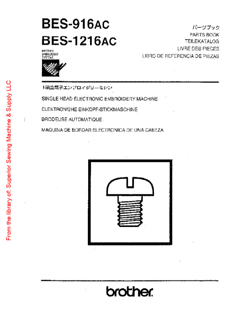 Brother Bes 916ac, 1216ac | PDF