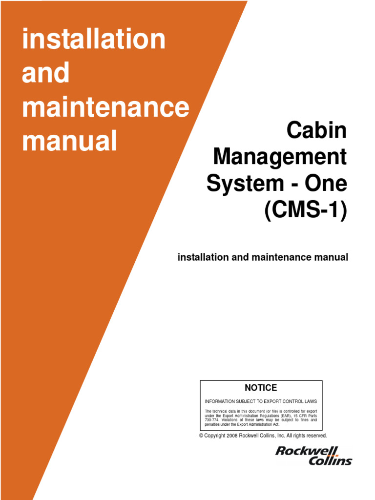 CMS-1 Manual 5230814480 | PDF