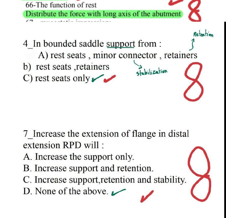 Support For The Distal Extension Denture Base | PDF