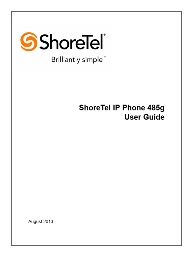 ShoreTel IP Phone 485g User Guide | Download Free PDF | Voicemail ...