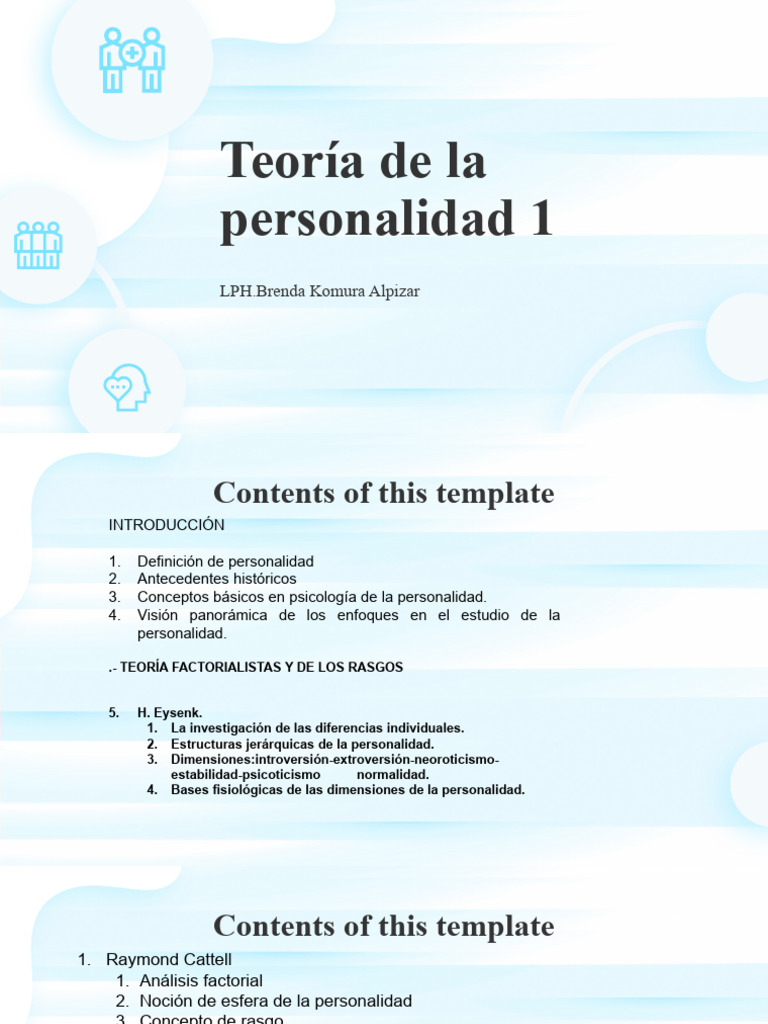 Personalidad 1 Teoria De La Personalidad Pdf