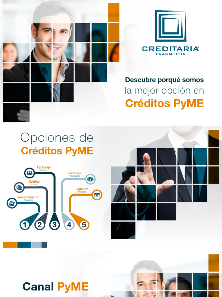Presentacion Comercial PyME | PDF | Factoring (Finanzas) | Crédito