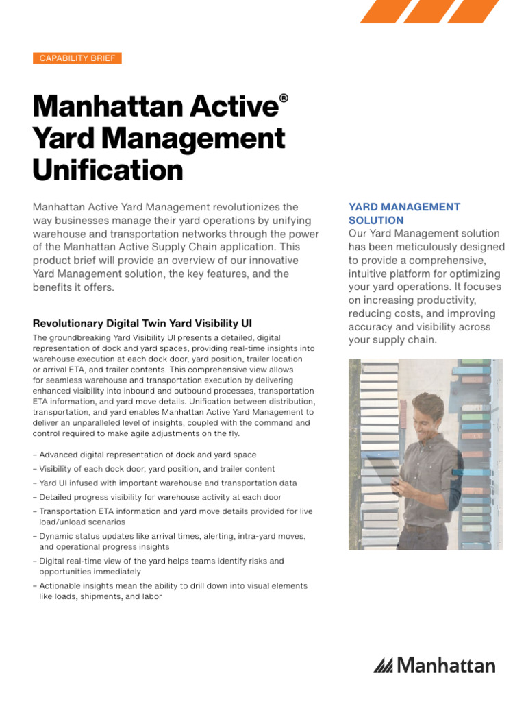 Yard Management - Capability Brief v7 | PDF