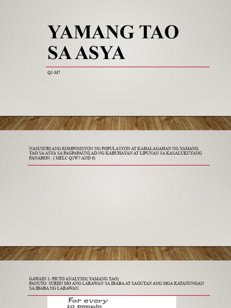 Q1M7 8 Yamang Tao Sa Asya | PDF