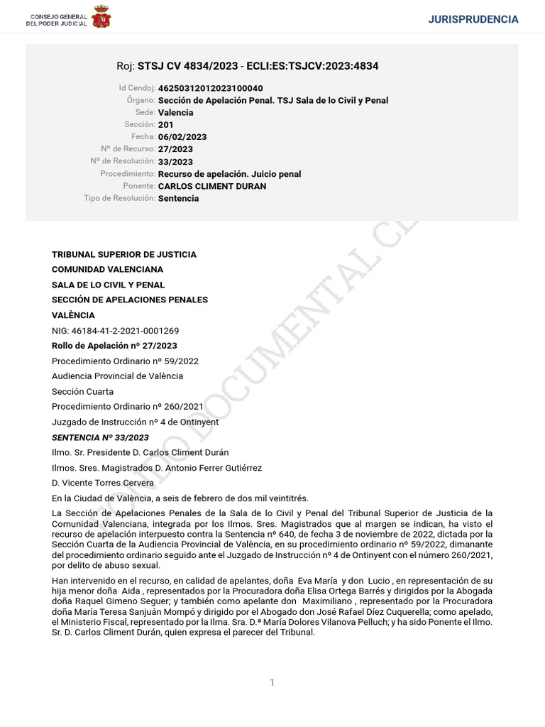 STSJ CV 4834 2023 | PDF