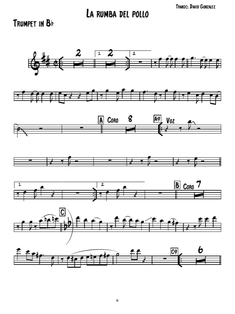 La Rumba Del Pollo - Trumpet in BB | PDF