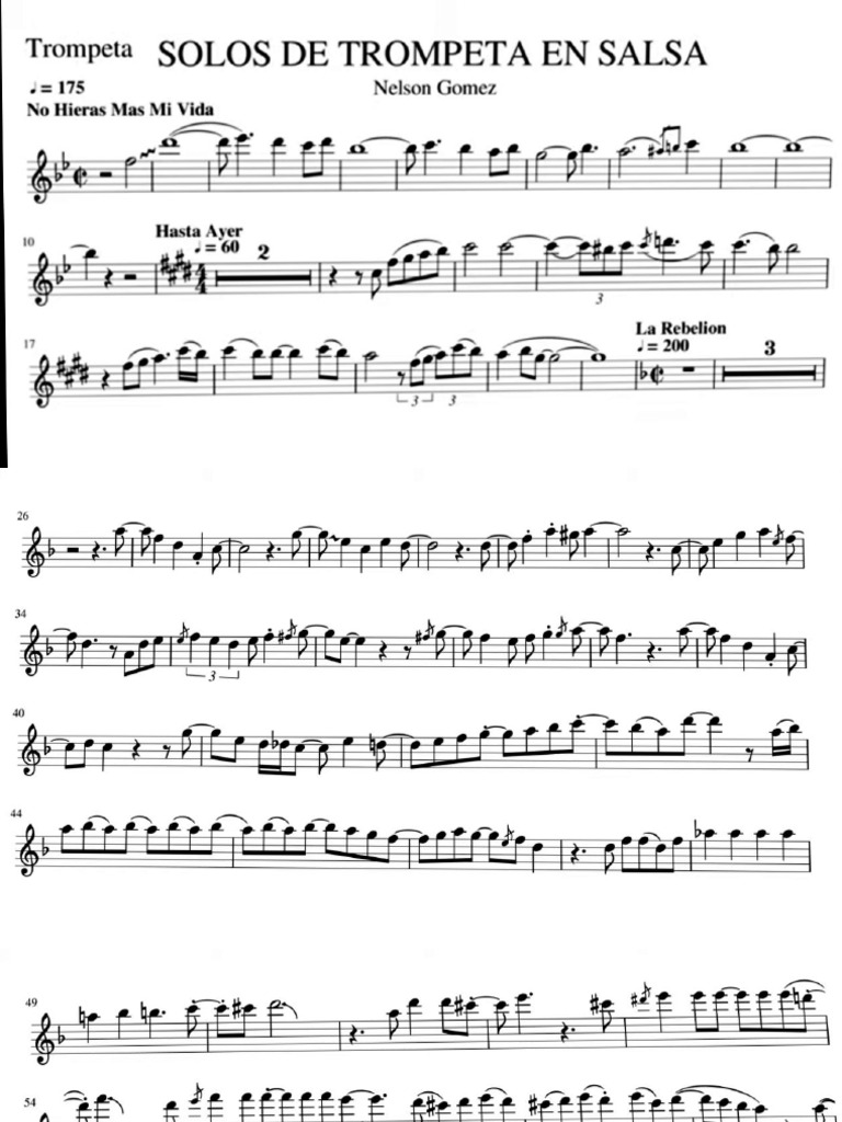 Solos de Trompeta Nelson Gomez | PDF