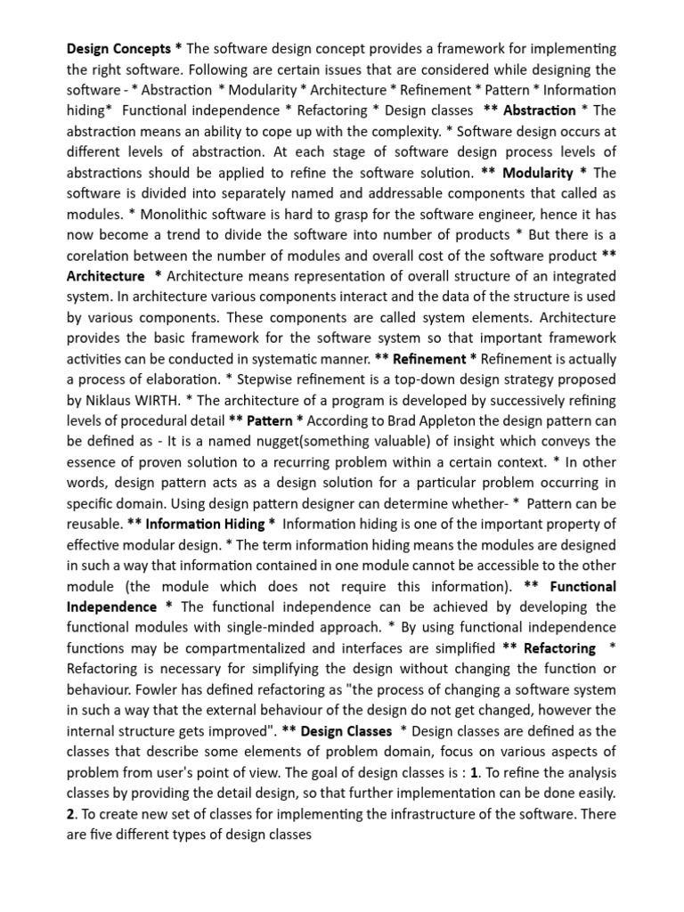 Design Concept | PDF