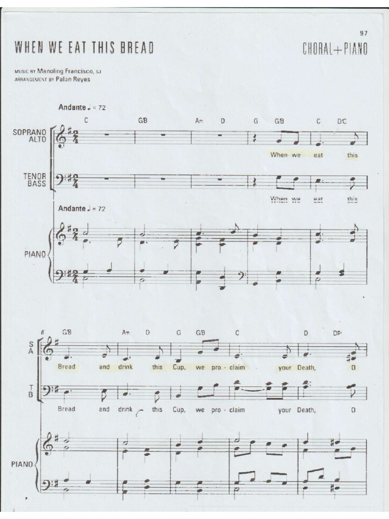 When We Eat This Bread | PDF