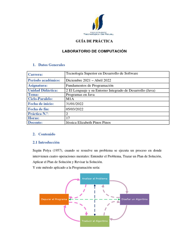 Guía Práctica de Programación en Java | PDF