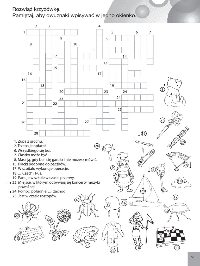 Krzyzowki Ortograficzne Dla Dzieci 7-12 Lat Moje Hobby Demo | PDF