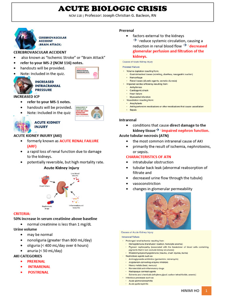 Acute Biologic Crisis | PDF