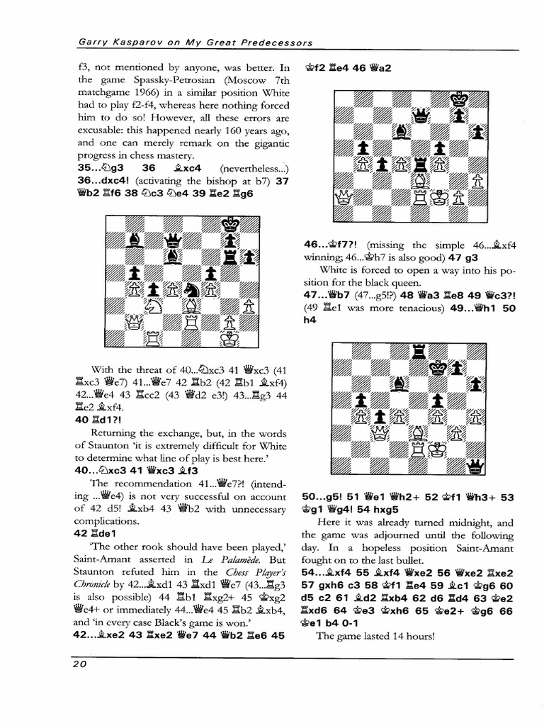 Kasparov,.Gary. .My - Great.predecessors - Part.1 Ocred 021 040 | PDF ...