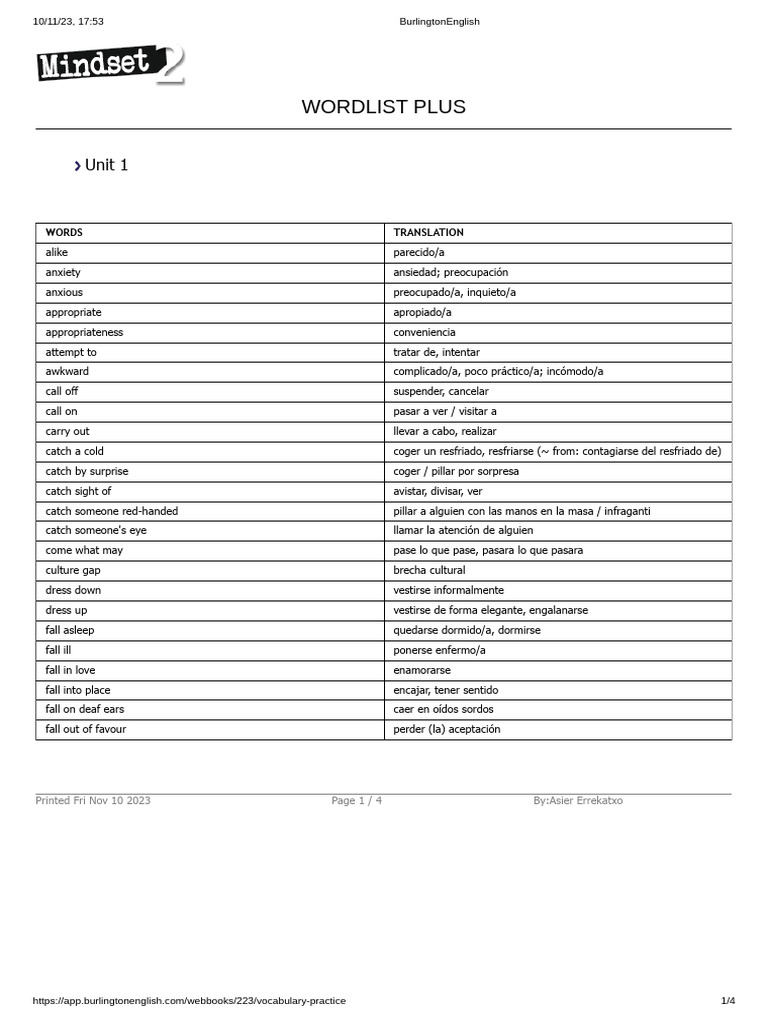 Burlington English | PDF