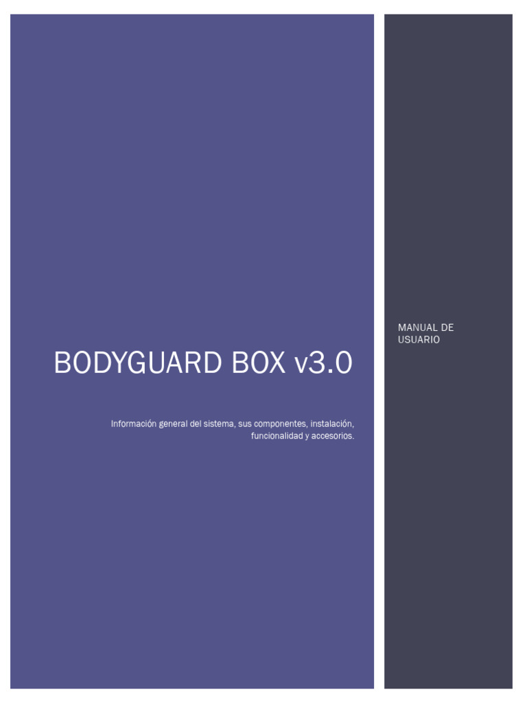BodyGuard Box V3 0 - Manual de Usuario - 15 - 11 - 17 | PDF