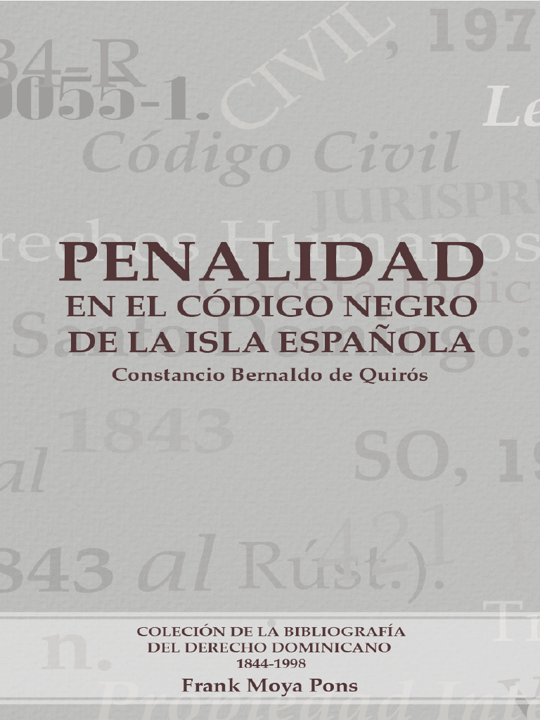 CFMP-0006 Penalidad en El Codigo Negro de La Isla Española - BERNARDO ...