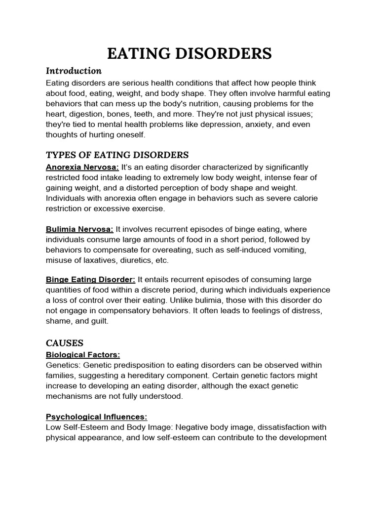 Eating Disorders | PDF