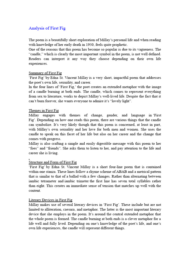 Analysis of First Fig | PDF