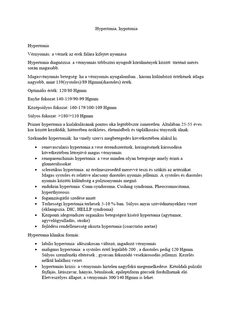 Hypertonia Hypotonia | PDF