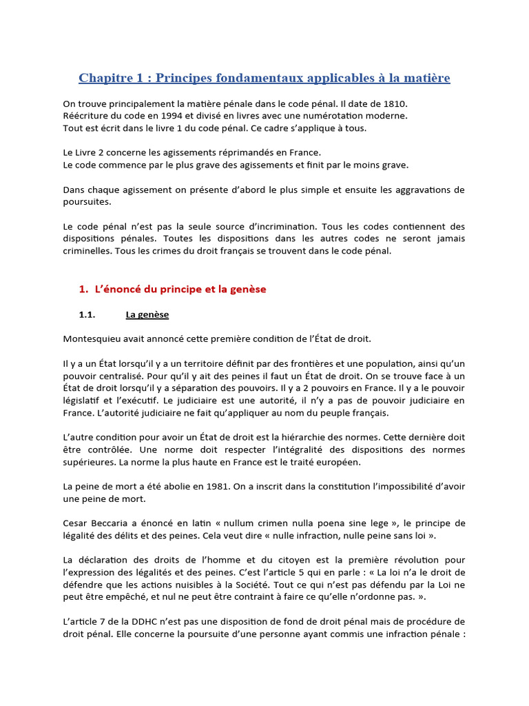 Chapitre 1 - Principes Fondamentaux | PDF