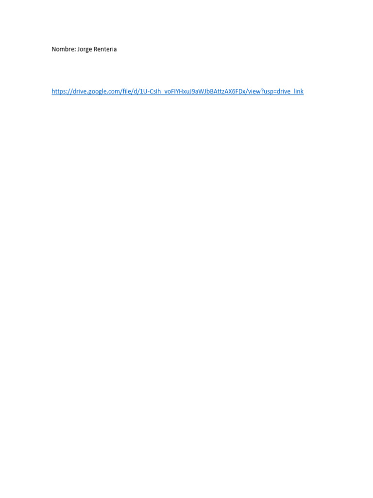 Presentaciòn Jorge Rentería | PDF