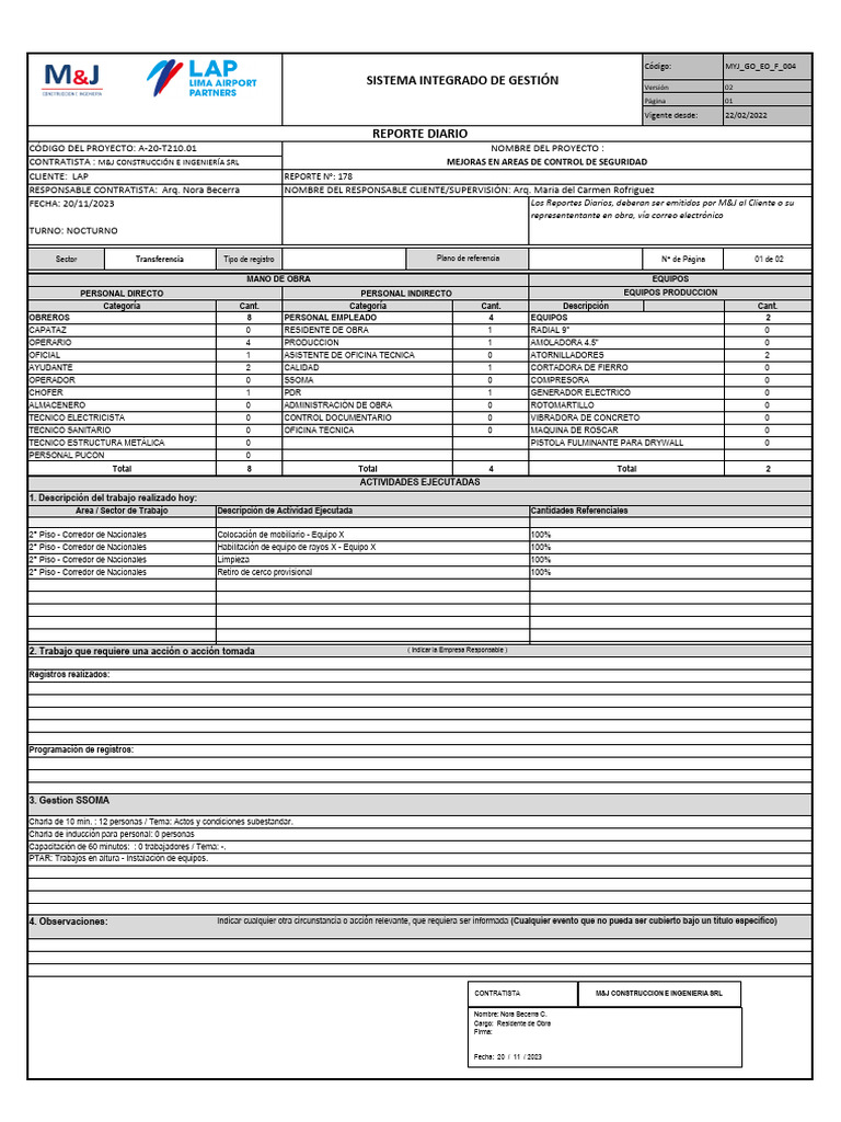 Mejoras en Acs - Reporte-N°178 | PDF