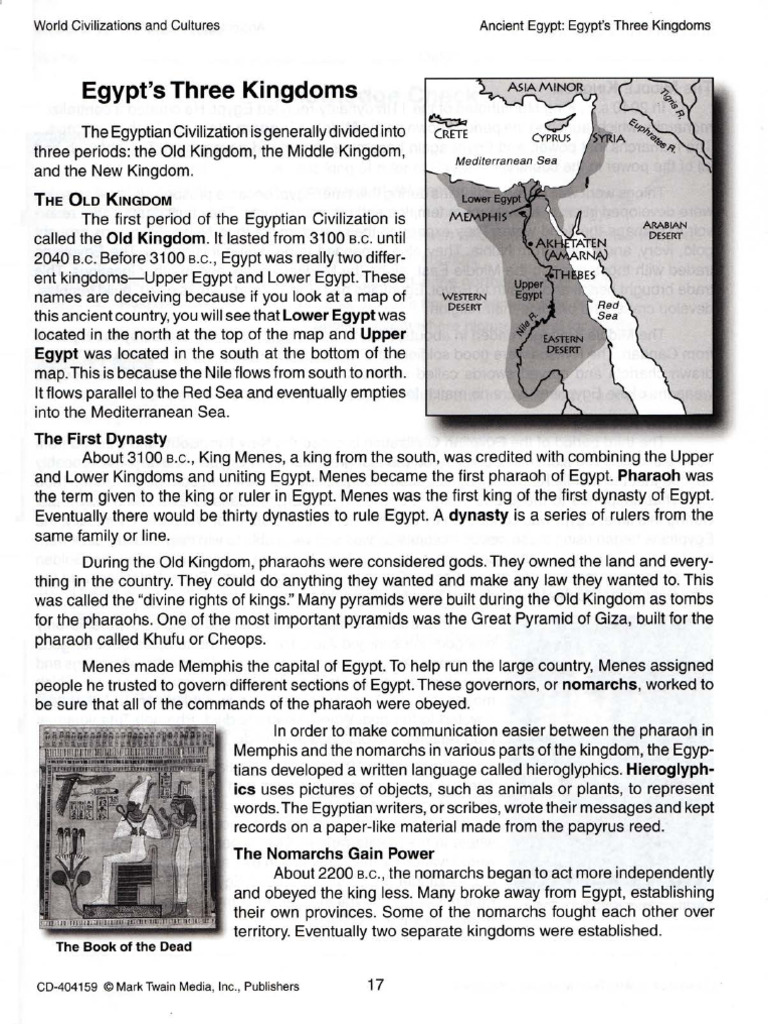 Egypts Three Kingdoms | PDF
