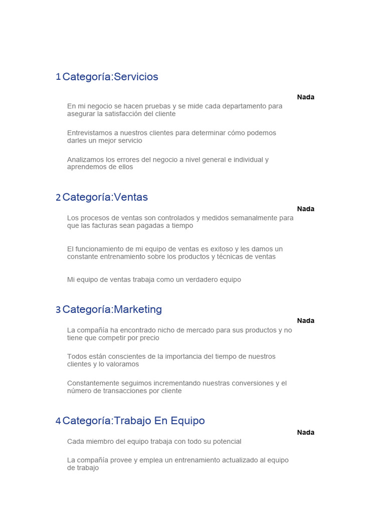 Diagnostico De Empresa Pdf