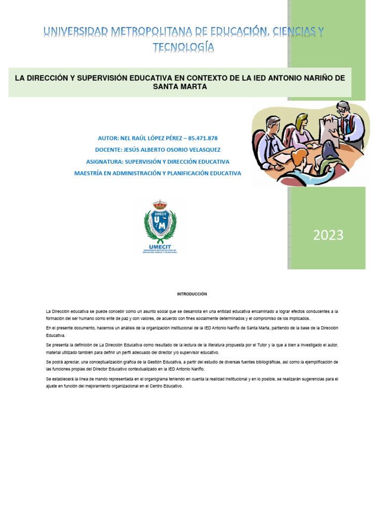Principales Aspectos de La Gestión Directiva | PDF