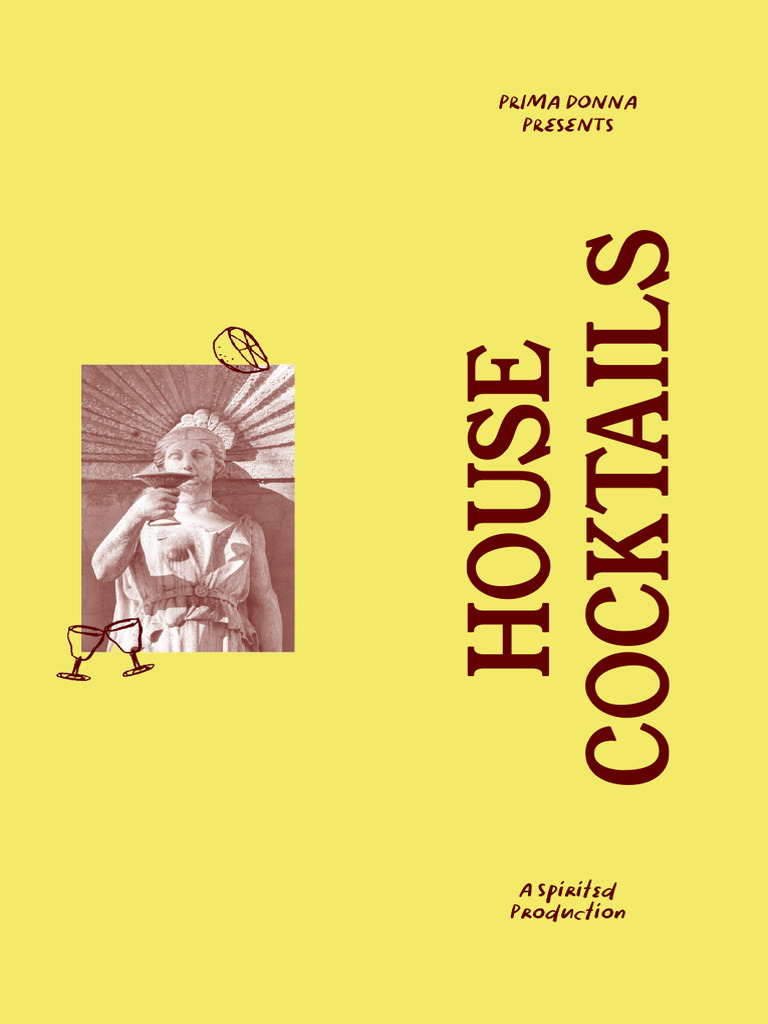 Prima Donna Cocktail Menu | PDF