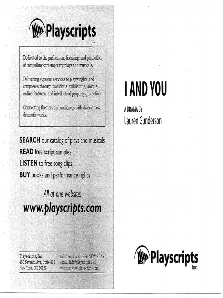 I and You | PDF