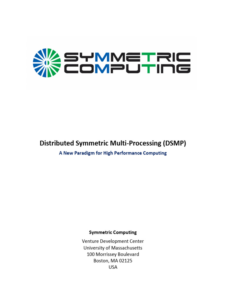 Dsmp Whitepaper Pdf Computer Cluster Thread Computing