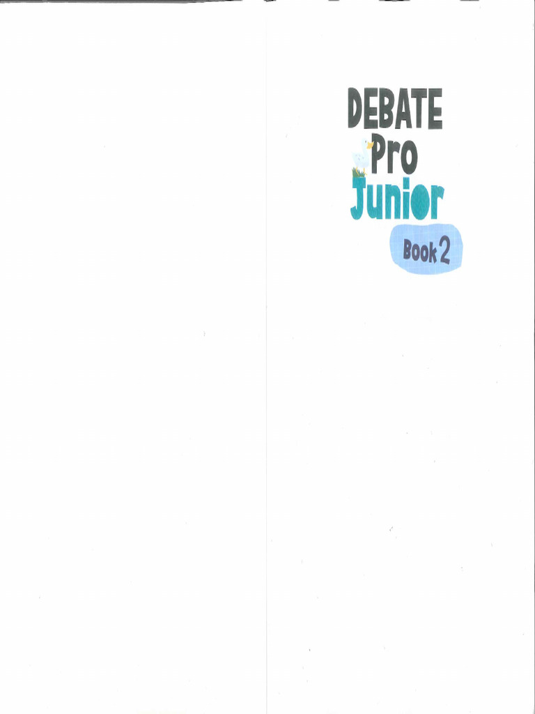Debate Pro Junior 2 - 240105 - 084604 | PDF