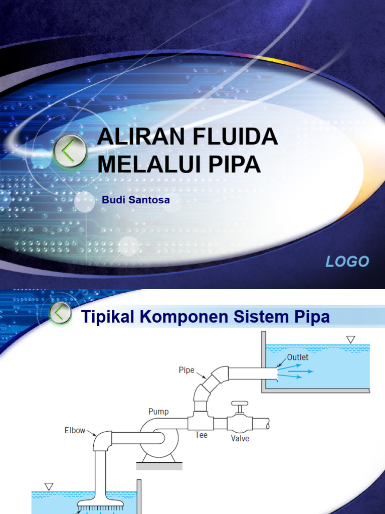 05a. Aliran Fluida Melalui Pipa (Kehilangan Energi Mayor) | PDF