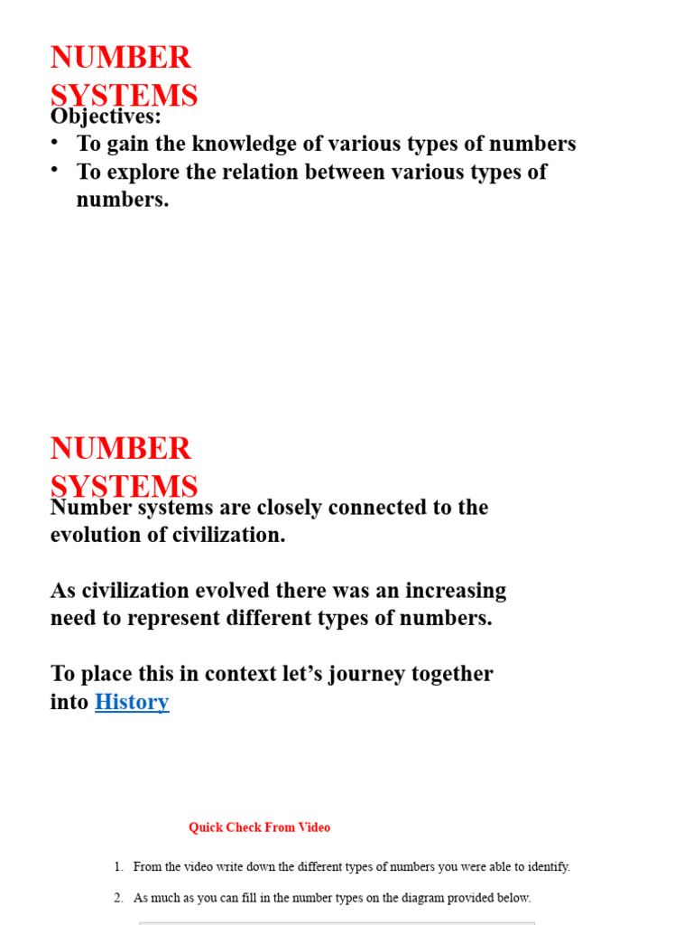 1 G7 Number Systems | PDF