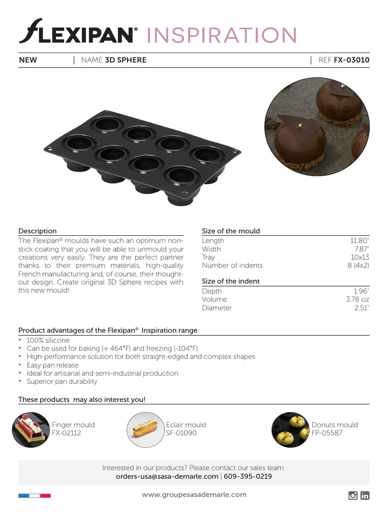 Flexipan - Sphere 3D - US | PDF | Chocolate | Foods