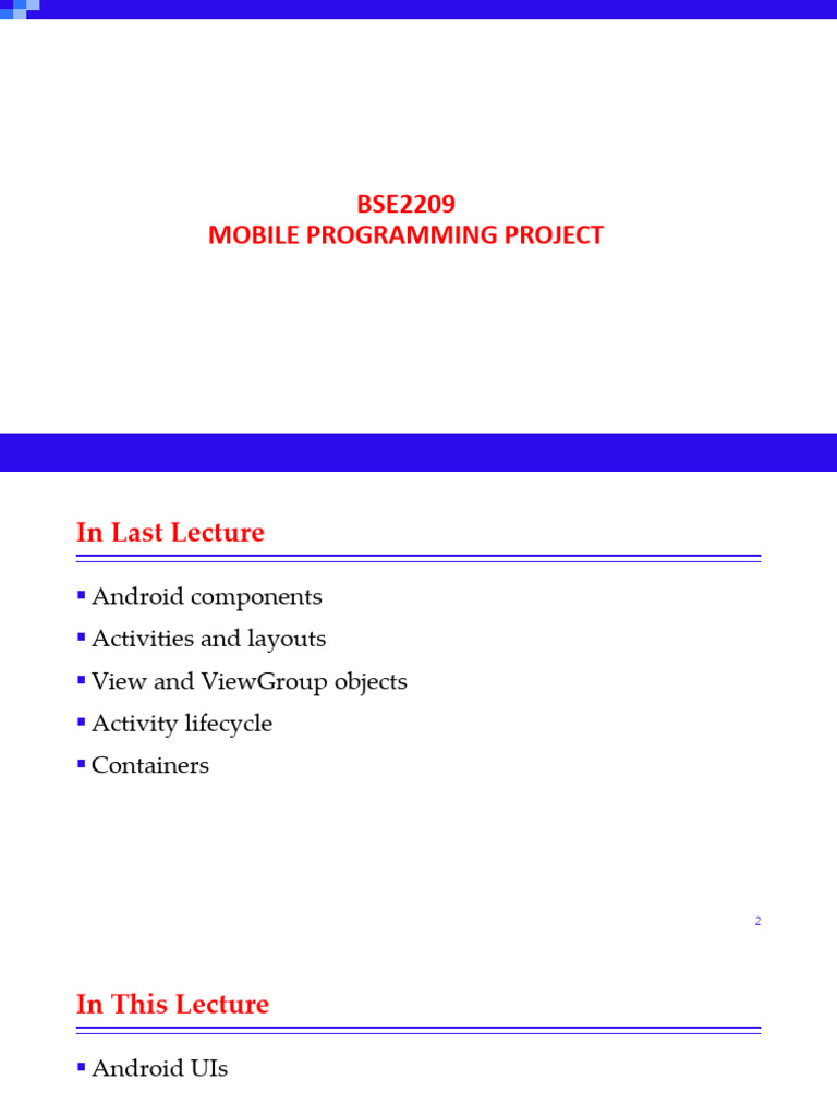 Lect4 - Android_Layouts | PDF | Android (Operating System) | User Interface