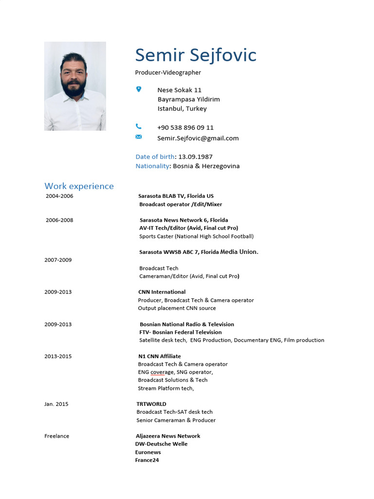 CVFP SemirSejfovic | PDF