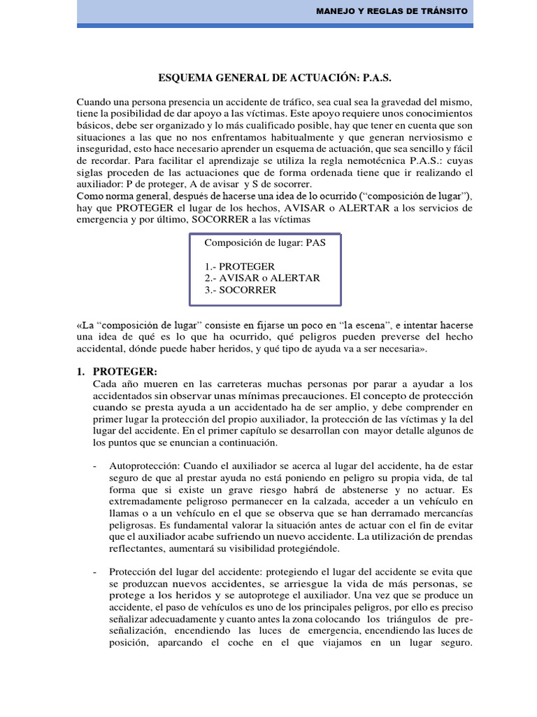 SESION 1 ESQUEMA GENERAL DE ACTUACIÓN | PDF