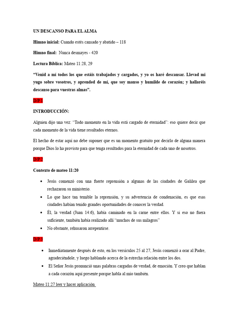 Descanso para El Alma-Luis Suarez Mercado. | PDF