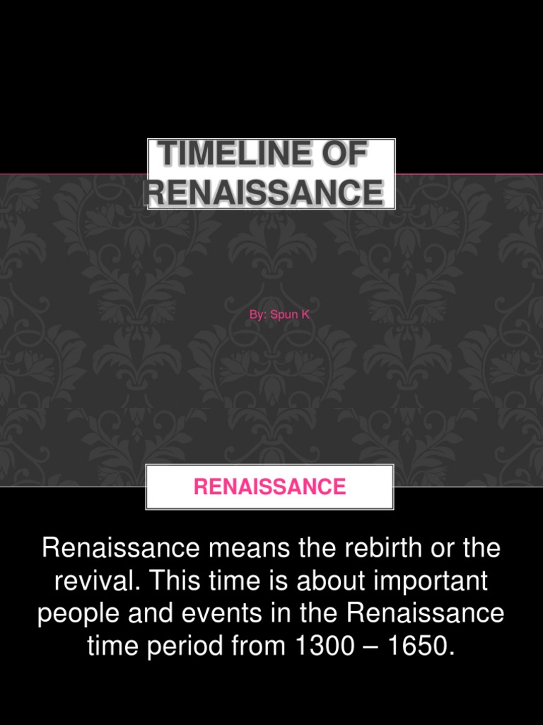 Key Events of the Renaissance Era | PDF | Newton's Laws Of Motion ...