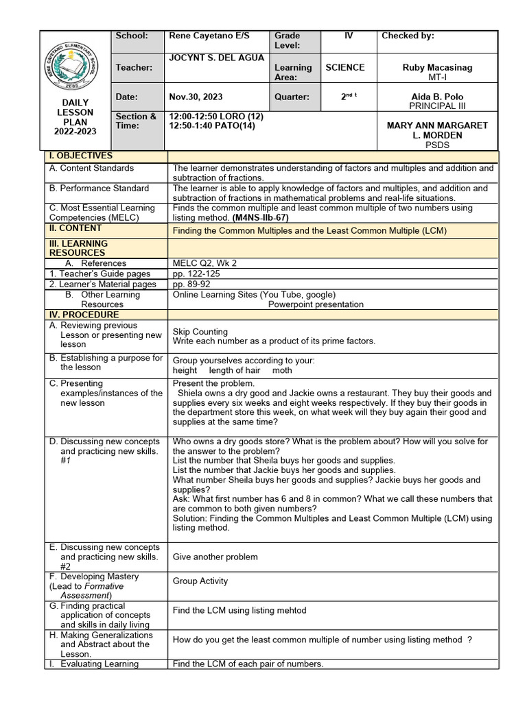 Lesson 28 - Listing Method | PDF | Learning | Cognitive Psychology