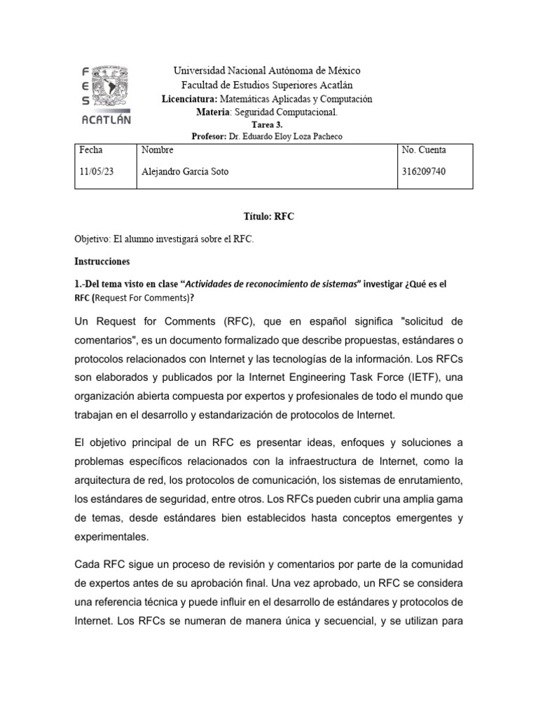 Tarea3 RFC | PDF