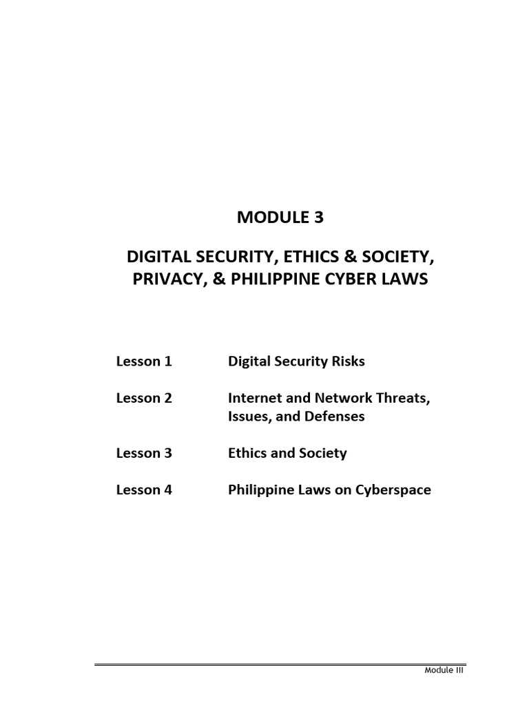 LESSON 1 Digital Security Risks | PDF | Security | Computer Security