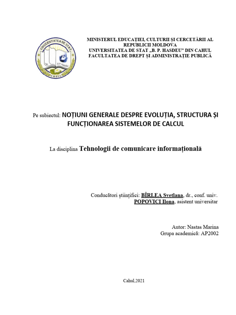Eseu Pentru Prezentare 1 | PDF