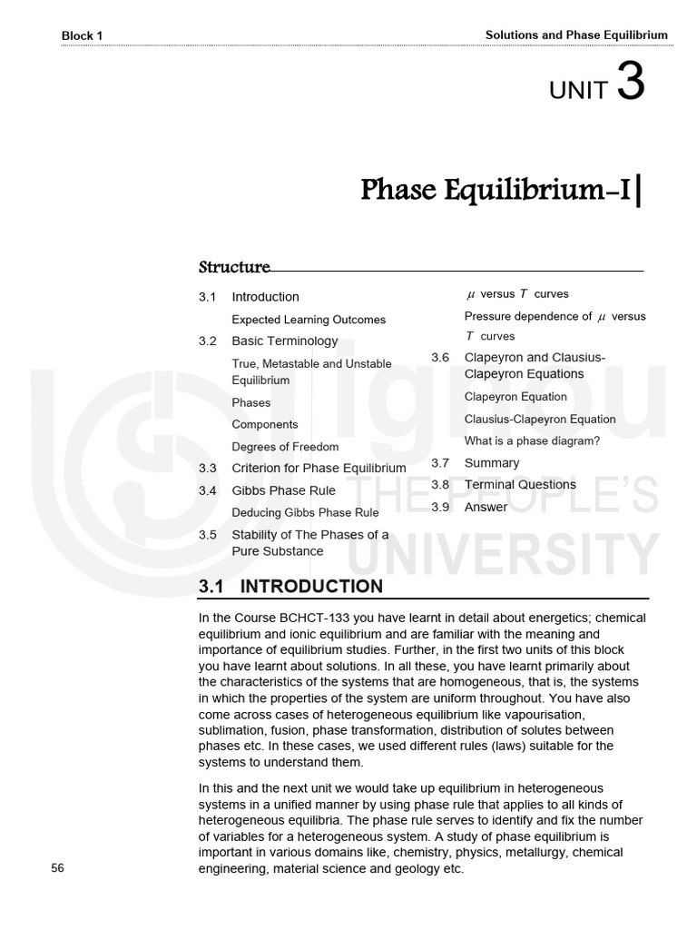 Unit 3 | PDF | Phase Rule | Phase (Matter)